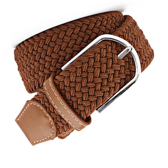 Elastisk webbælte - 107 cm blå Brun | Elgiganten