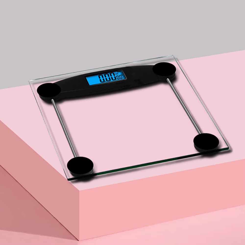 Transparent kroppsvekt i glass - Nøyaktig og stilig - Elkjøp