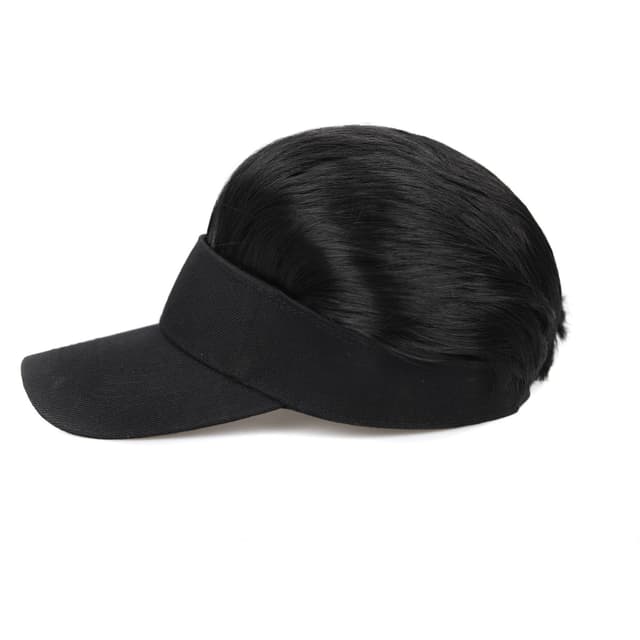 Herre Baseball Cap Paryk - Stilfuld Sort Paryk Hat for et Trendy Look ...