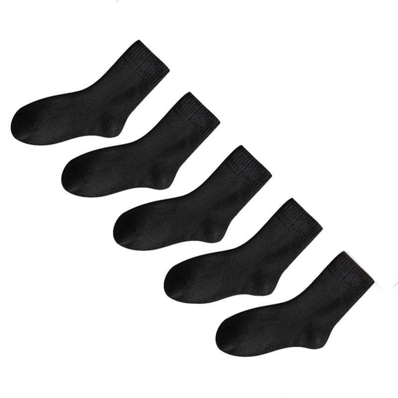 5 par pakke Terry mid-calf sokker - Elkjøp