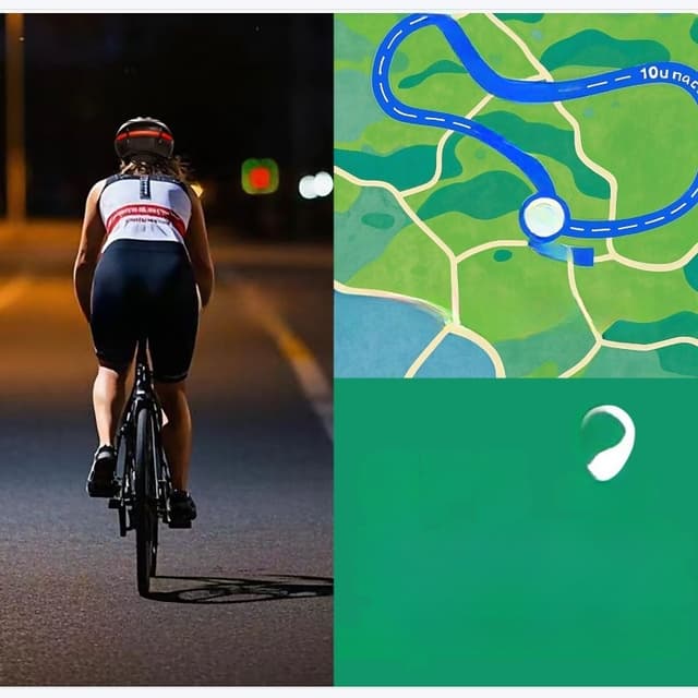 Bluetooth Udendørs Cykelhjelm med 1080P Kamera, GPS og Bluetooth ...