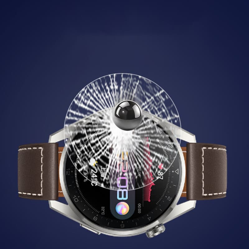 Skyddsfilm för Huawei WATCH 3 Pro New, Blåljusskydd, Härdat Glas, Rund ...
