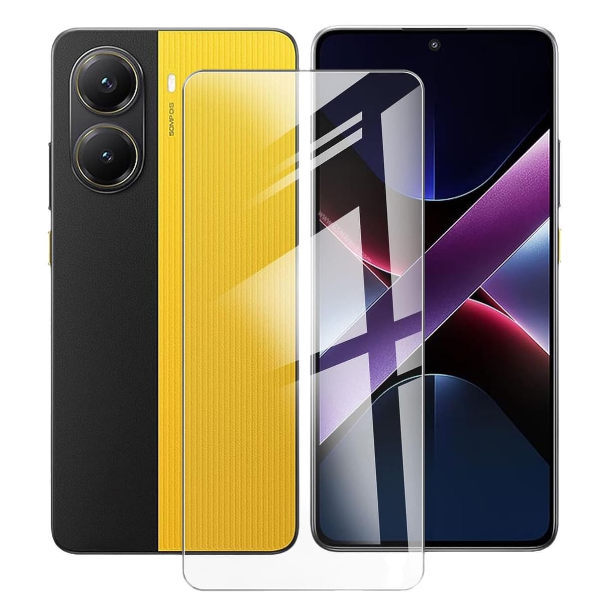 Krystalklar hærdet glas til Xiaomi Poco F6 Pro | Elgiganten