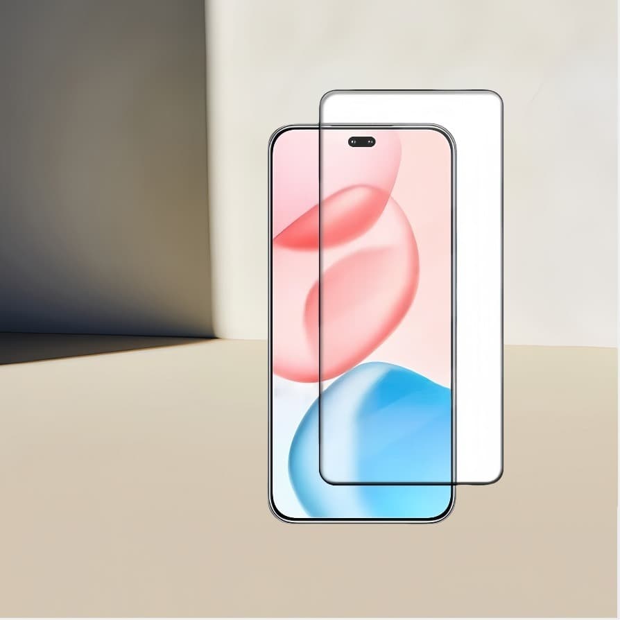 Skjermbeskytter i herdet glass for Honor 200 Pro - Svart kant - Elkjøp