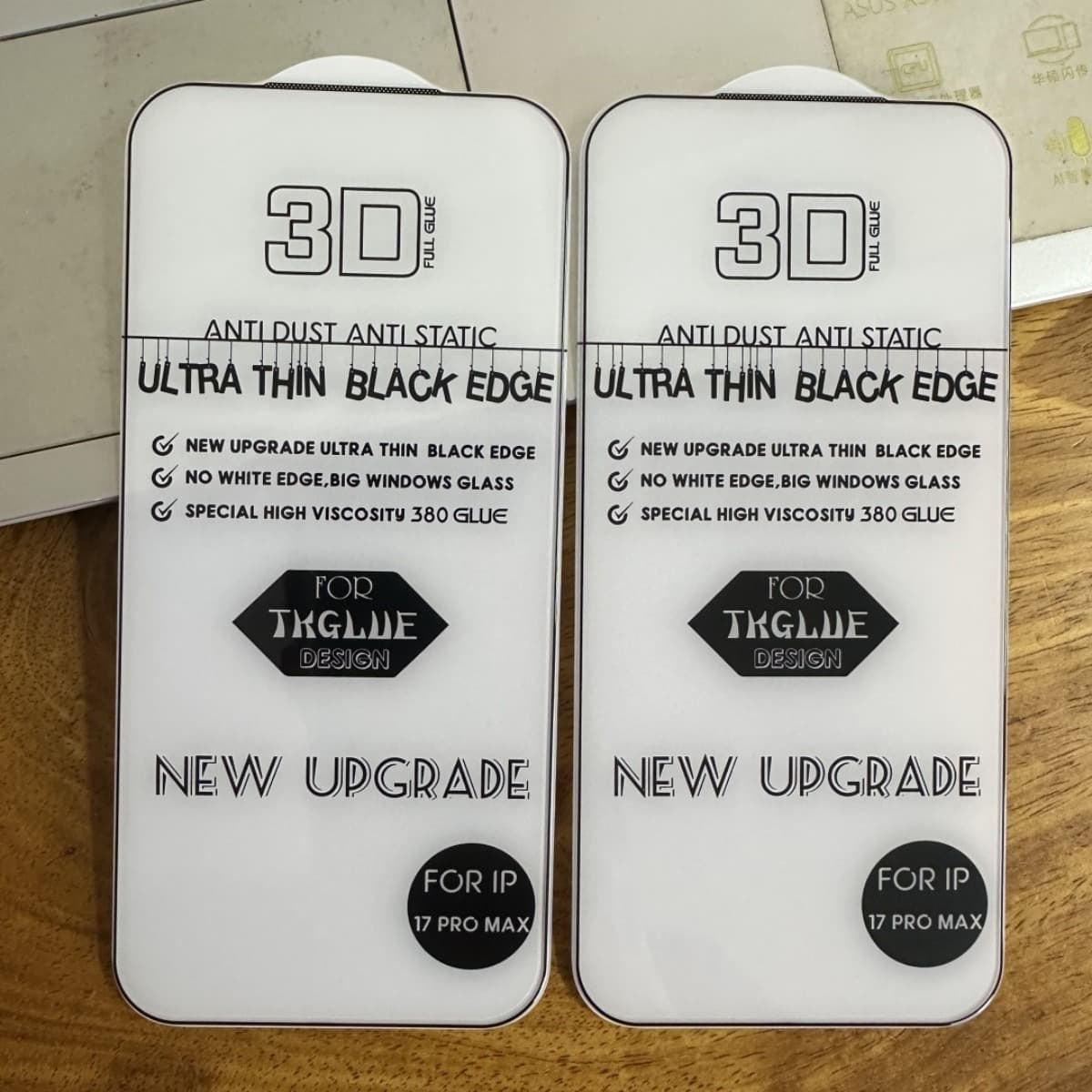 3D Herdet Glass Skjermbeskytter Kompatibel med iPhone 17 - Ultratynn ...