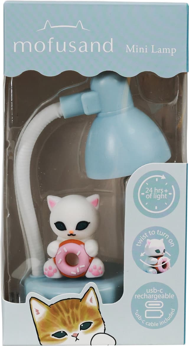Blue Sky Studio Mofusand Mini LED-lampe med actionfigur - Elkjøp