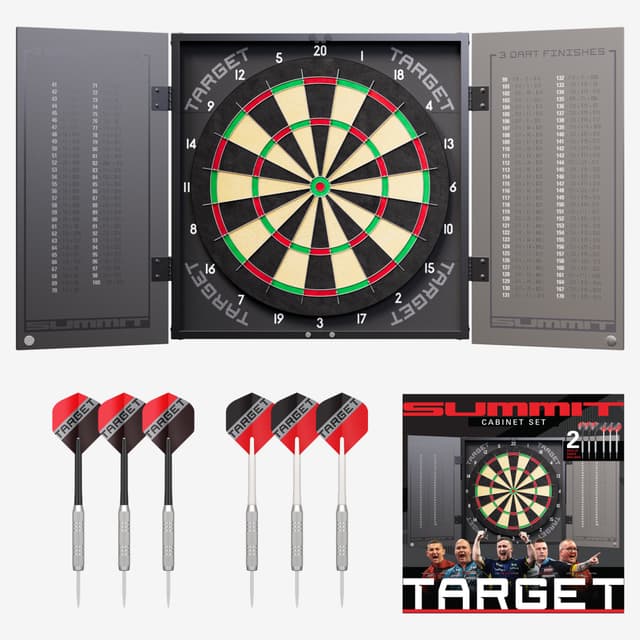 TARGET SUMMIT CABINET & DARTBOARD SET 2025 - Elkjøp