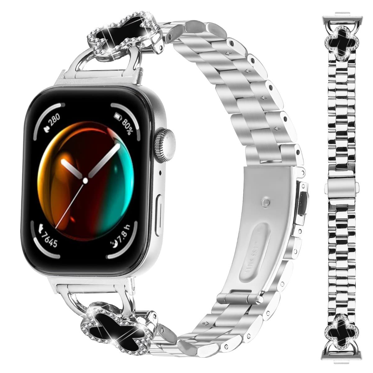 Stilig kløver Tri-beads reim kompatibel med Huawei Fit 3/Fit 4/4 Pro ...