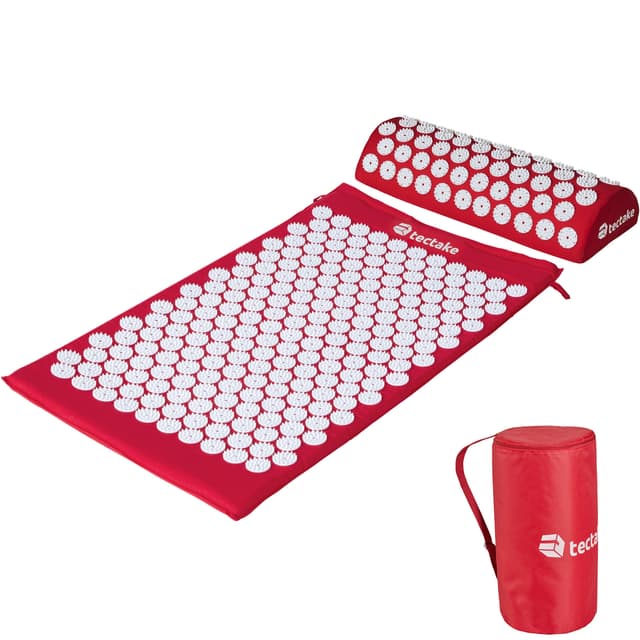 tectake Spikmatta 74 x 43 x 2.5 cm Röd - Elgiganten