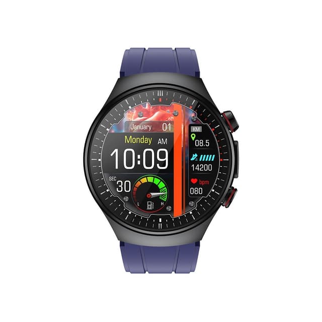 AMOLED EKG Smartwatch med silikonebånd - Avanceret sundhedsovervågning ...