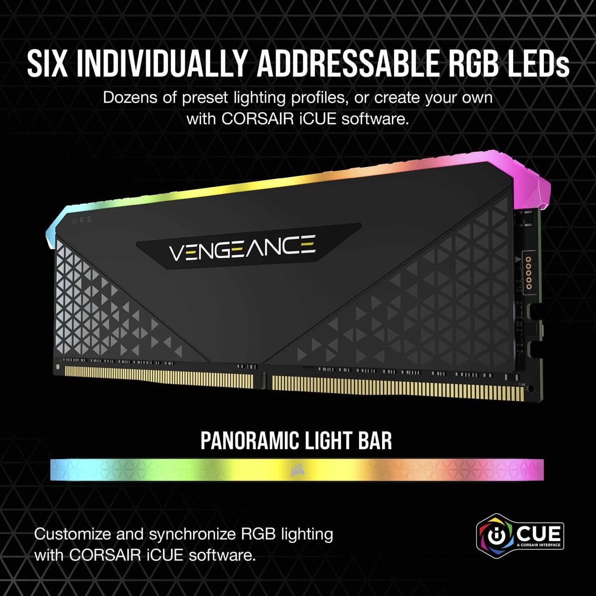 Corsair Vengeance RS DDR4 RGB RAM muisti 8 GB (1x8 GB) 3200 MT/s CL16 ...