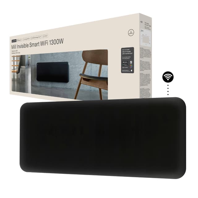Mill Invisible Smart Wi-Fi Gen4 panelelement PA1300WIFI4BLACK (svart ...