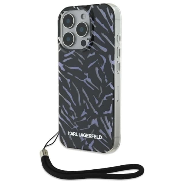 Karl Lagerfeld Mobilskal till iPhone 16 Pro Zebra Med Sladd - Lila ...