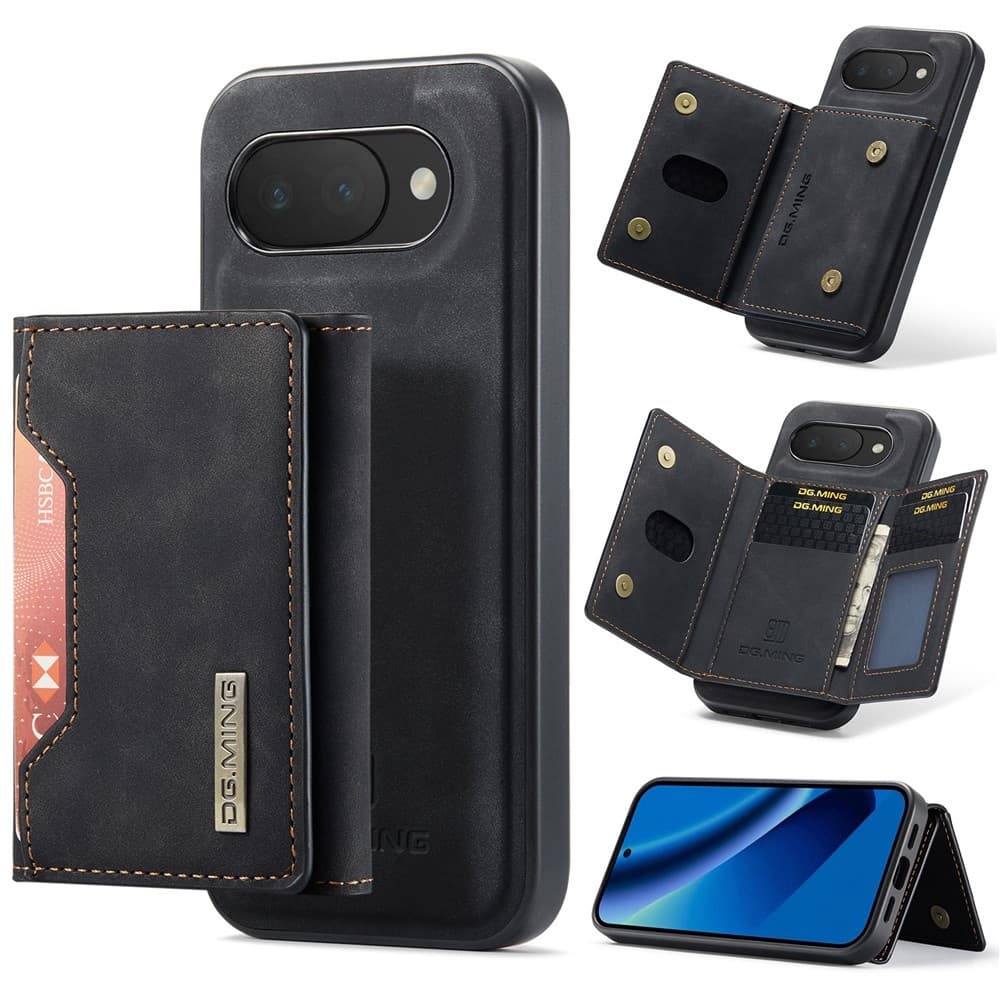 DG MING M2 Series med aftagelig Pung Cover til Google Pixel 10a - Sort ...