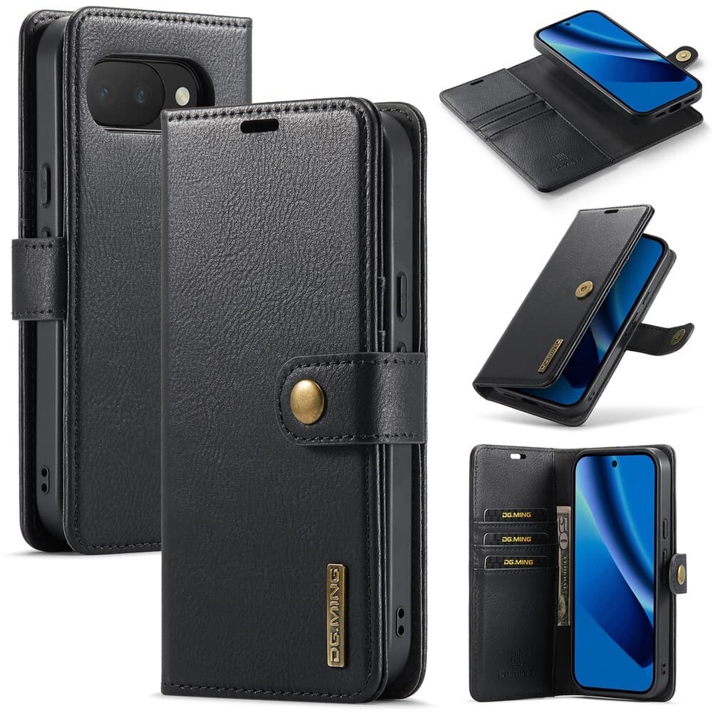 DG MING 2-i-1 Magnet Flip Cover til Google Pixel 10a - Sort | Elgiganten