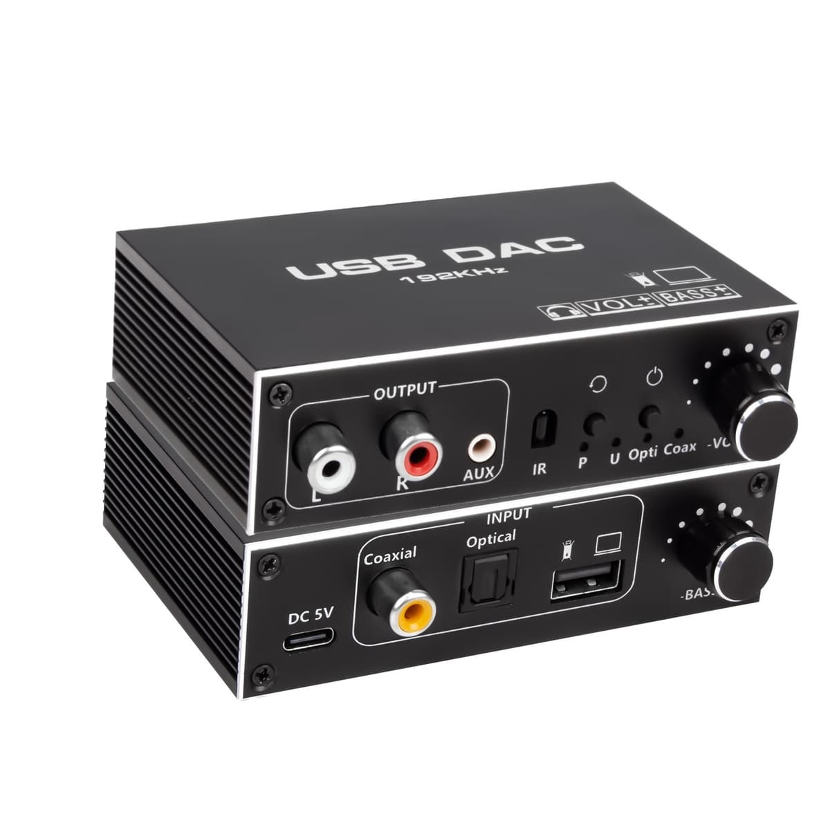 NÖRDIC 192 kHz USB DAC Digital-till-Analog Ljudomvandlare, USB/Optisk/S ...