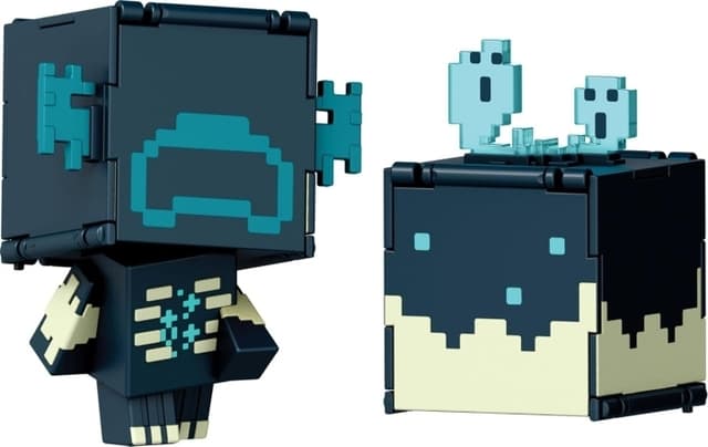 MINECRAFT Mob Head Minis Flipping Figs - Warden & Sculk Catalyst ...