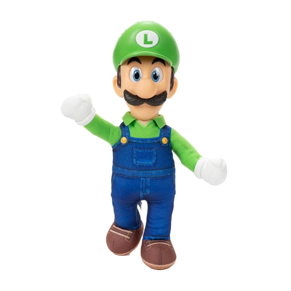 JAKKS Pacific Super Mario Movie Premium Posable Plush 15 tommers Luigi ...
