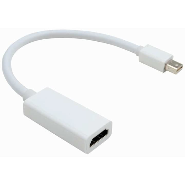 Mini DisplayPort til HDMI-adapter med lyd, hvit - Elkjøp