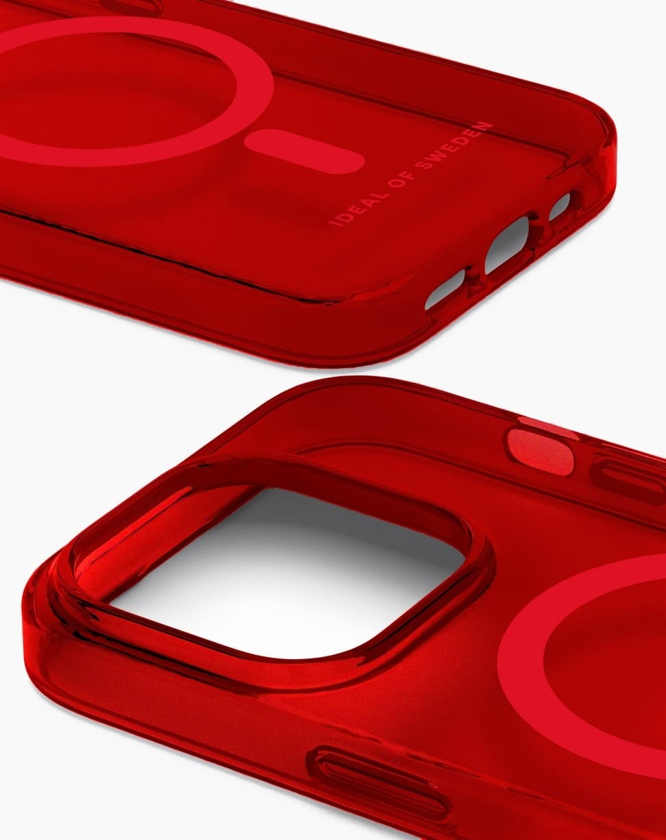 Clear Case MagSafe iPhone 15 Pro Radiant Red - Elkjøp