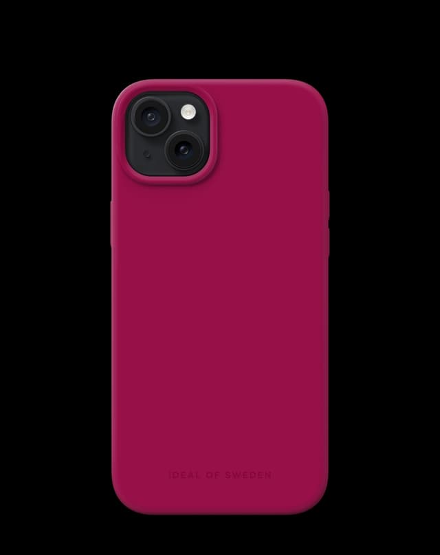 Silicone Case iPhone 15 Plus Magenta - Gigantti