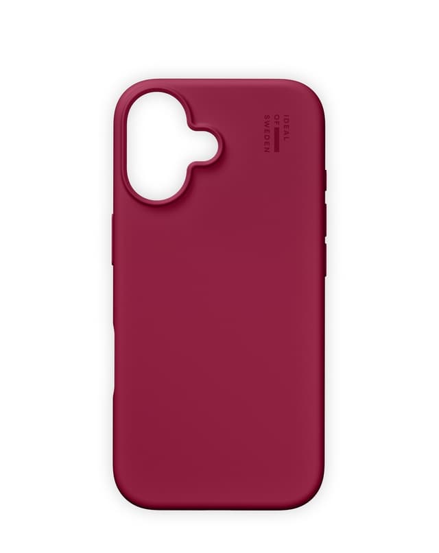 Silicone Case iPhone 16 Cranberry - Elgiganten
