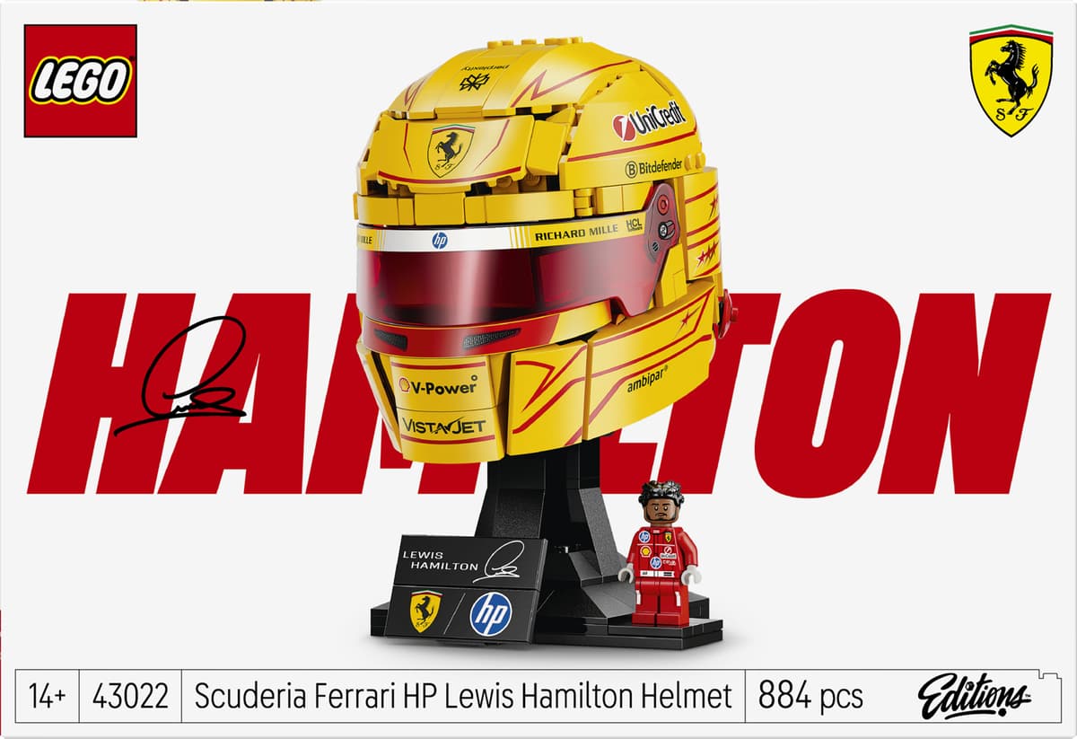 LEGO Editions Scuderia Ferrari HP Lewis Hamilton hjelm 43022 - Elkjøp