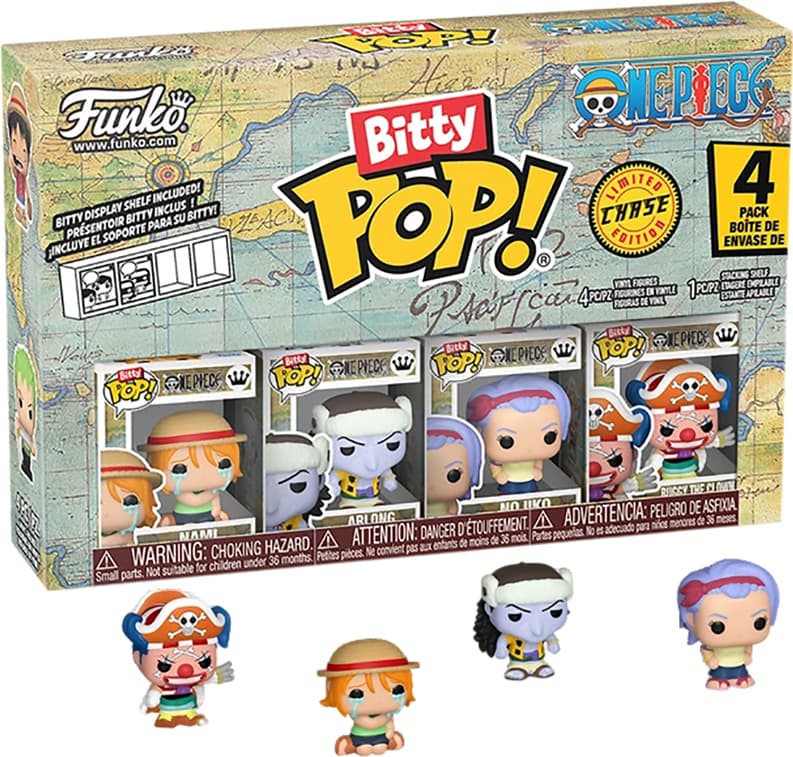 Funko Bitty POP! Nami, Arlong, Nojiko, Buggy actionfigurer - Elkjøp