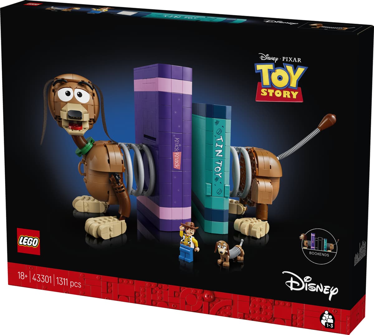 LEGO ǀ Disney og Pixar Bokstøtter av Slinky Dog fra Toy Story 43301 ...