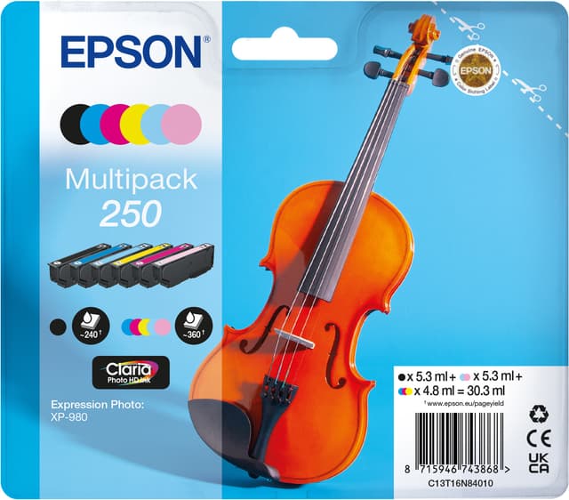 Epson 250 bläckpatron multipack (6 färger) - Elgiganten