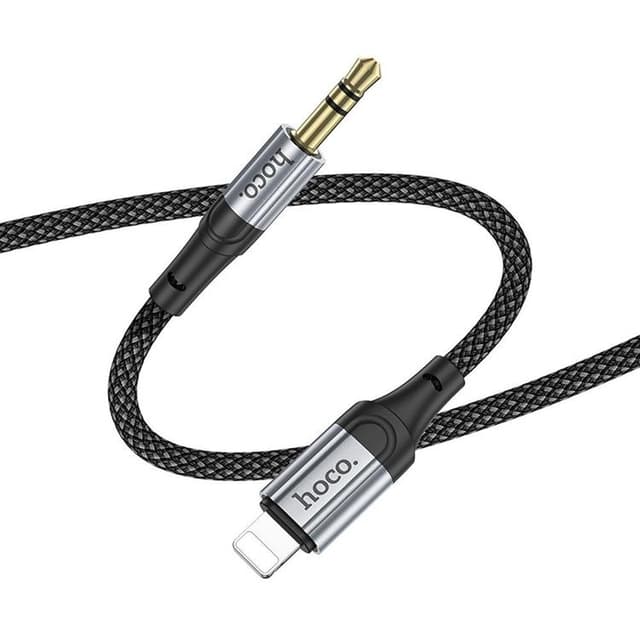 Hoco Lightning till Aux 3.5mm Kabel 1m UPA26 - Svart - Elgiganten