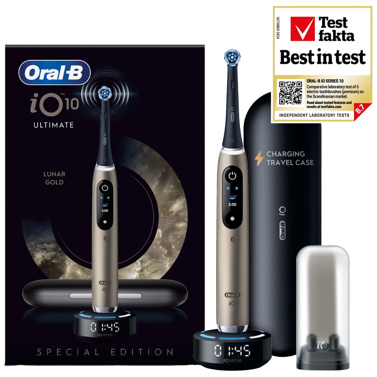 Oral-B iO10 Special Edition elektrisk tandbørste 996297 (Lunar Gold ...