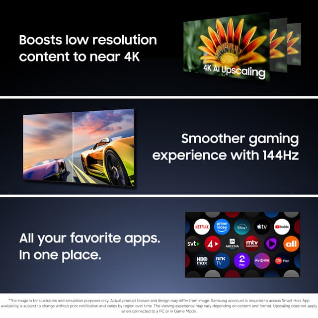 Samsung 75" R85H Micro RGB 4K Smart TV (2026) | Elgiganten