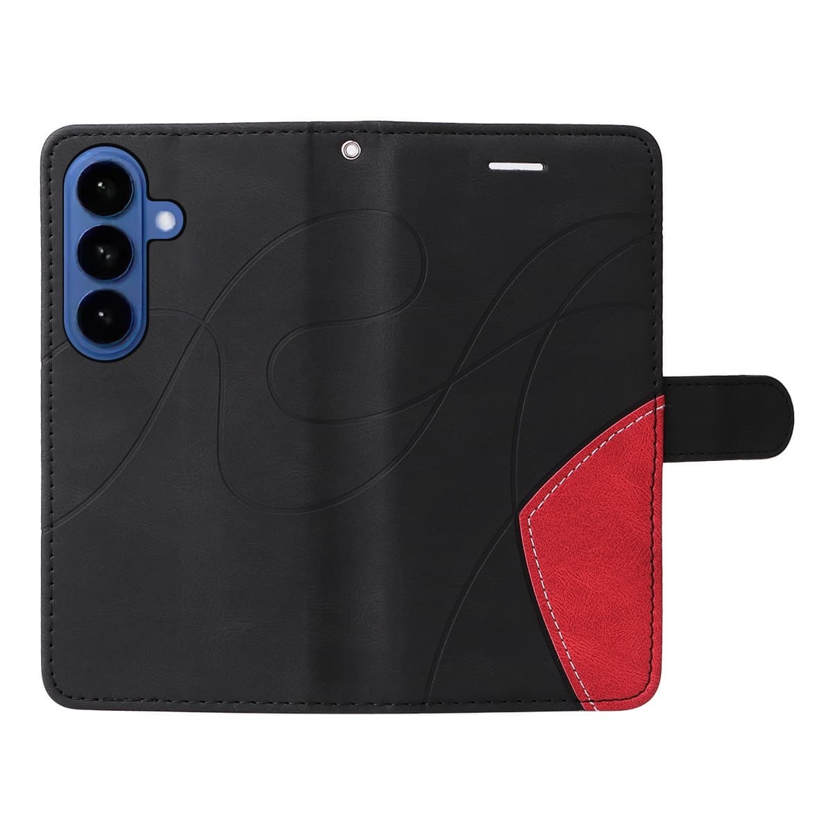 För Samsung Galaxy S26 Plånboksfodral med Stativ Tvåfärgad Design ...