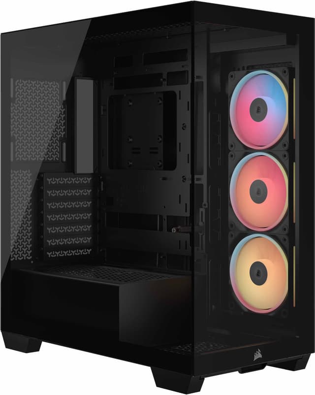 Corsair 3500X LX-R RGB iCUE LINK PC-chassi (svart, glas) - Elgiganten