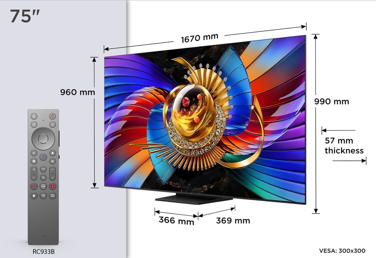 TCL 75" MSQLED80L 4K SQD-Mini LED TV (2026) - Elgiganten