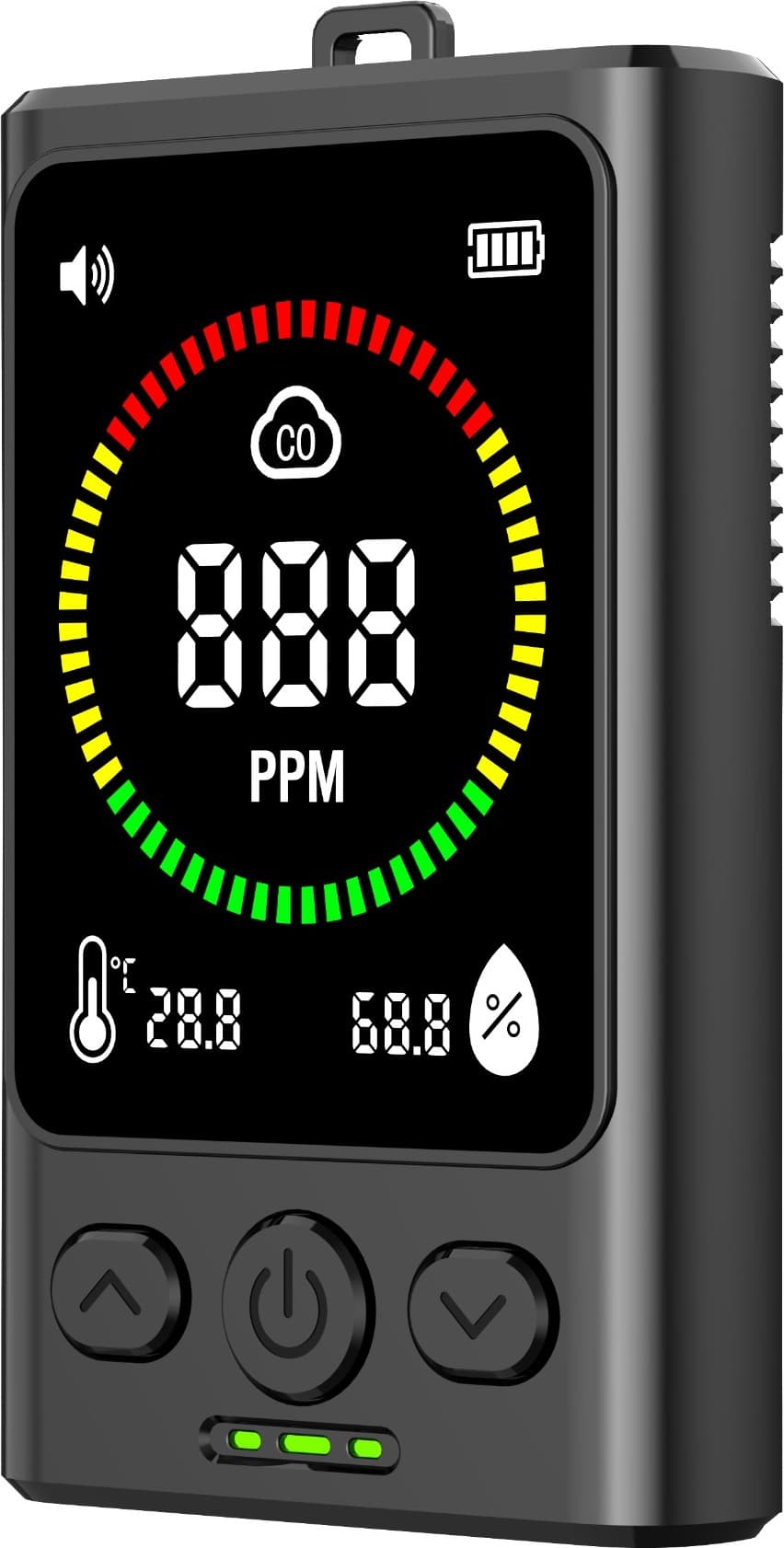 PORTABEL KOLMONOXIDDETEKTOR MED ELEKTROKEMISK SENSOR FÖR HEM OCH KONTO ...