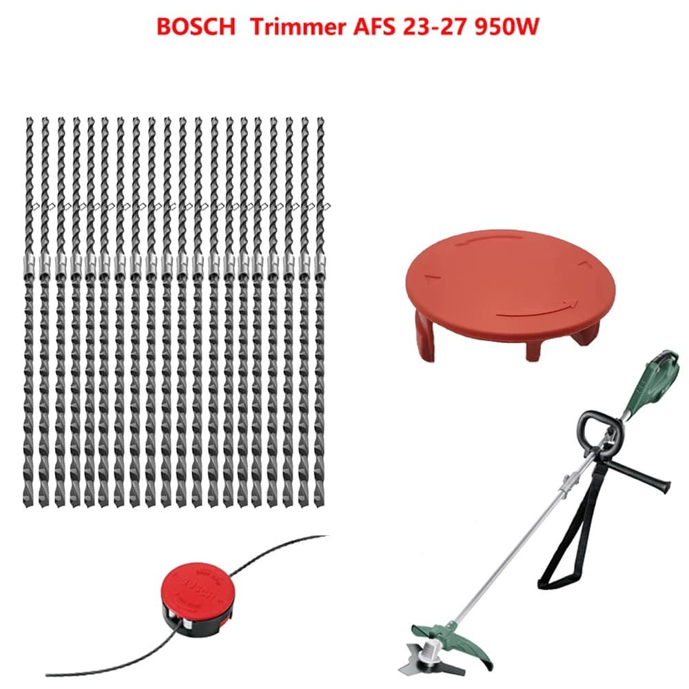 GRÄSTRIMMERLINA SET - 20ST TRIMMERLINA + 1ST SKYDD FÖR Bosch AFS 23-27 ...