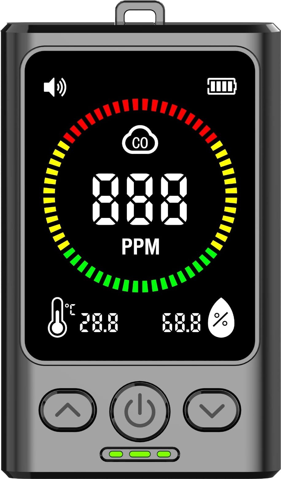 PORTABEL KOLMONOXIDDETEKTOR MED ELEKTROKEMISK SENSOR FÖR HEM OCH KONTO ...
