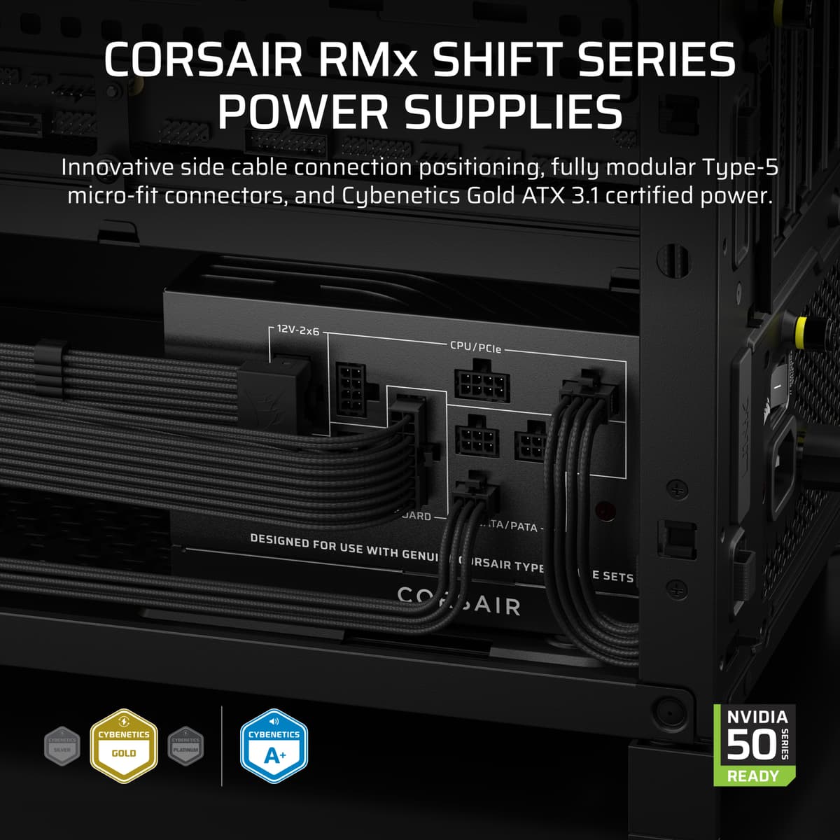 Corsair RM750x SHIFT ATX nätaggregat (750W) - Elgiganten