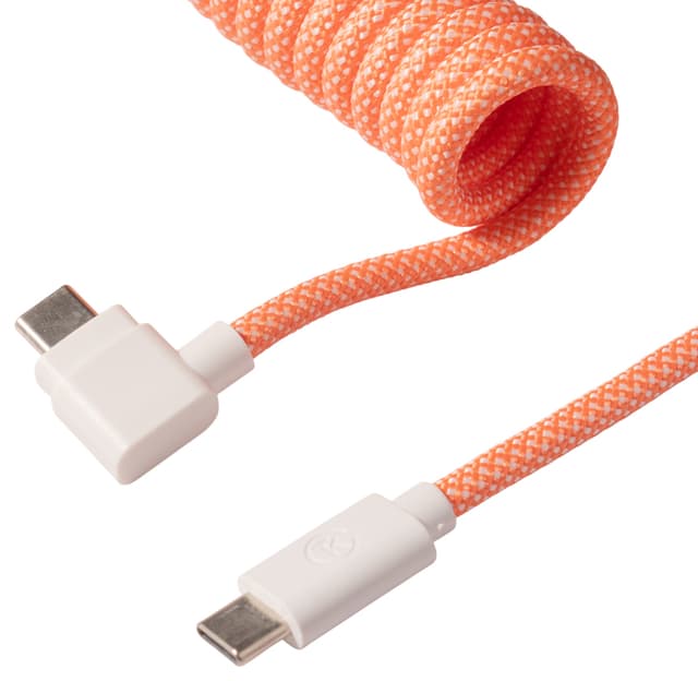 Keychron Spiralformad Aviator Vinklad 8K USB-kabel (rosa orange ...