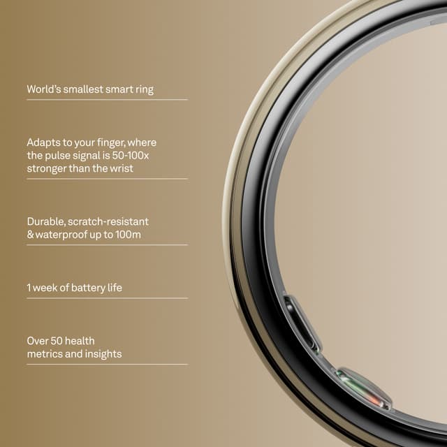 Oura Ring 5 smartring str 10 (guld) | Elgiganten