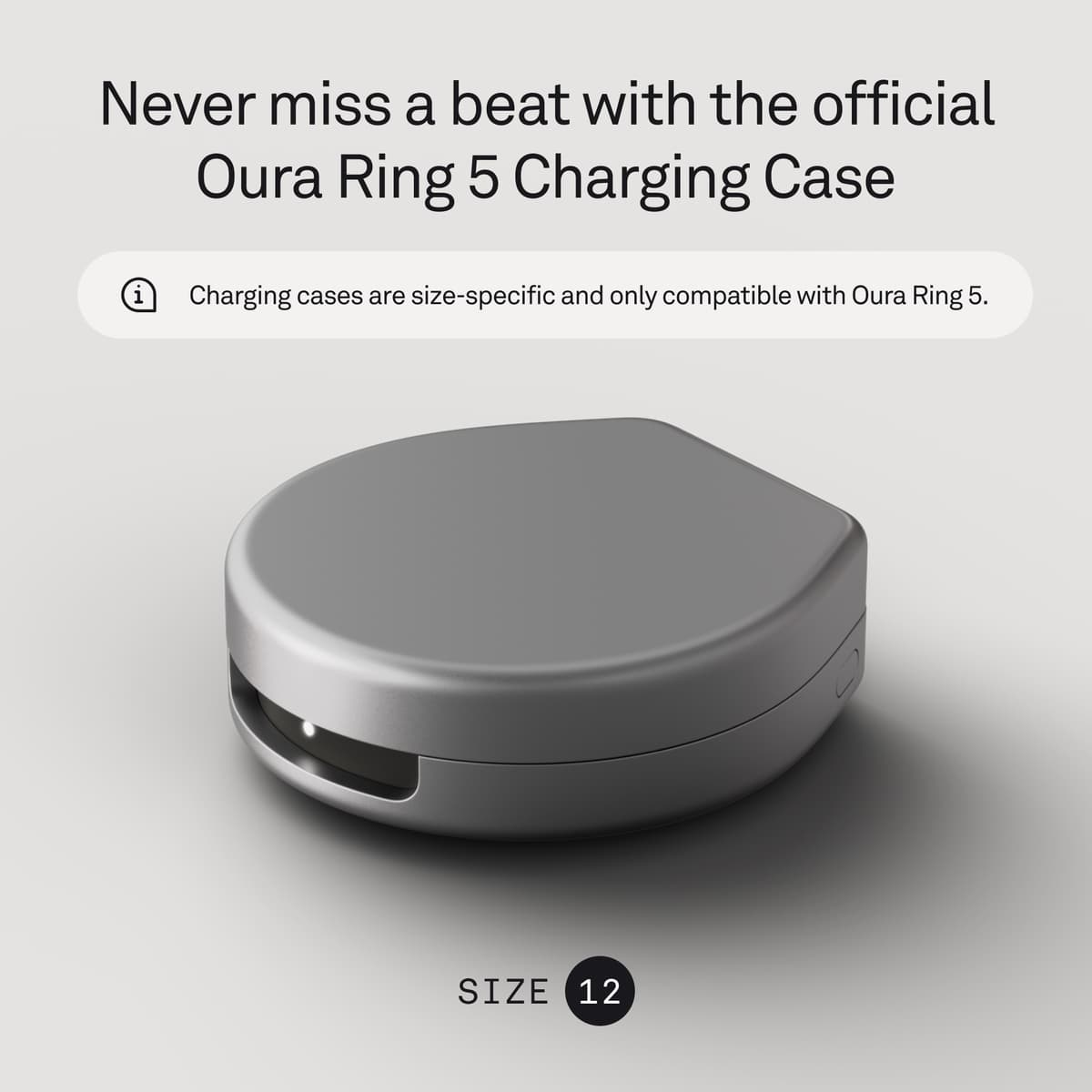 Oura Ring 5 bærbar lader (størrelse 12) - Elkjøp