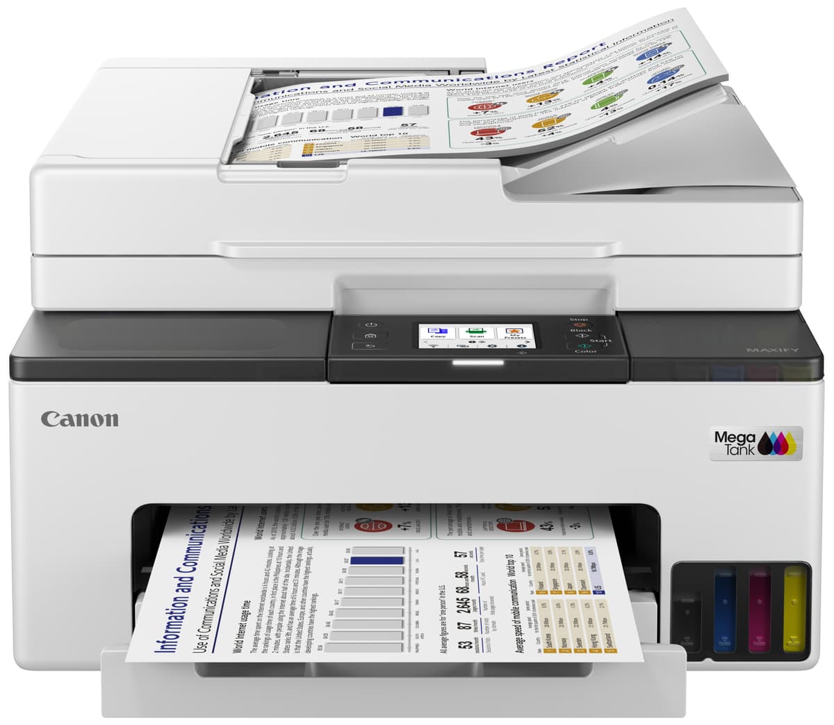 Canon MAXIFY GX2050färg bläckstråleskrivare 4-i-1 skrivare (svart ...