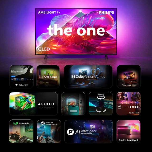 Philips 43" 4K QLED Ambilight Smart-TV (2026) - Elgiganten