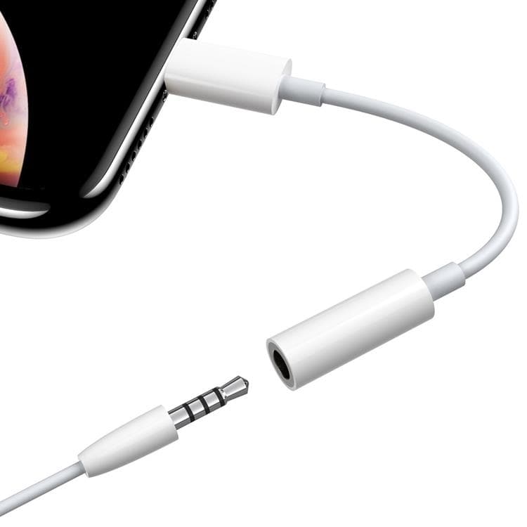 Devia Audio Adapter Lightning Till 3.5 mm EC090 - Vit - Elgiganten