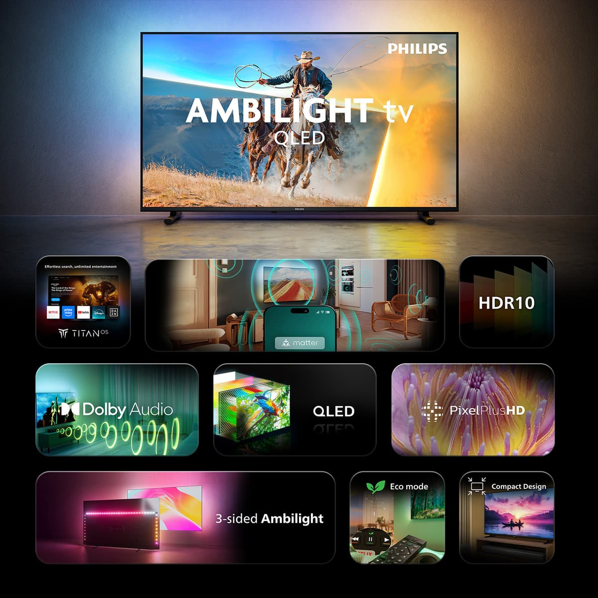 Philips 32" HD 32PQS6901 Älytelevisio (2026) - Gigantti
