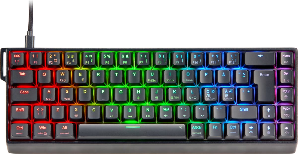NOS C800 ALU gamingtastatur (sort) - Elkjøp