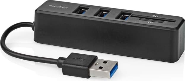 Nedis USB-hubb | 1x USB-A | 3x USB A Female | 5-Port port(s) | USB 2.0 ...